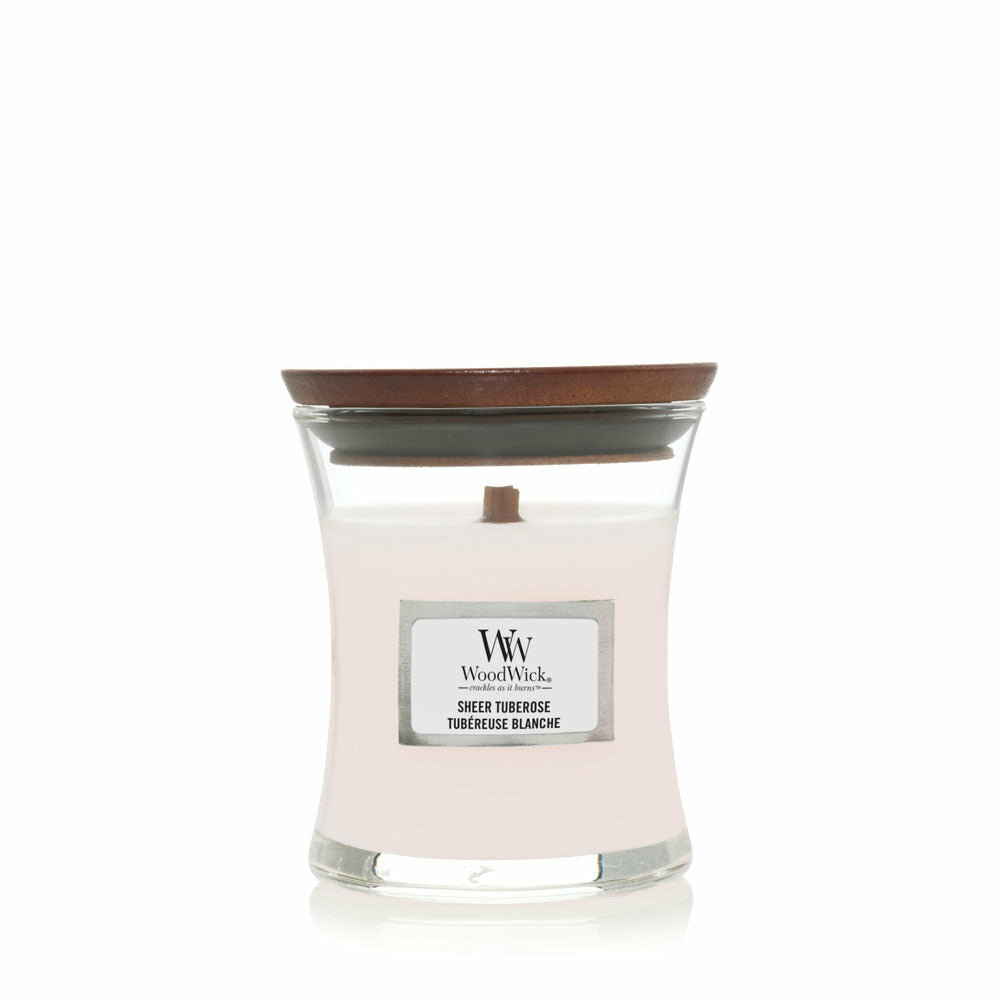 Woodwick/ Свеча маленькая Нежная тубероза 85гр.