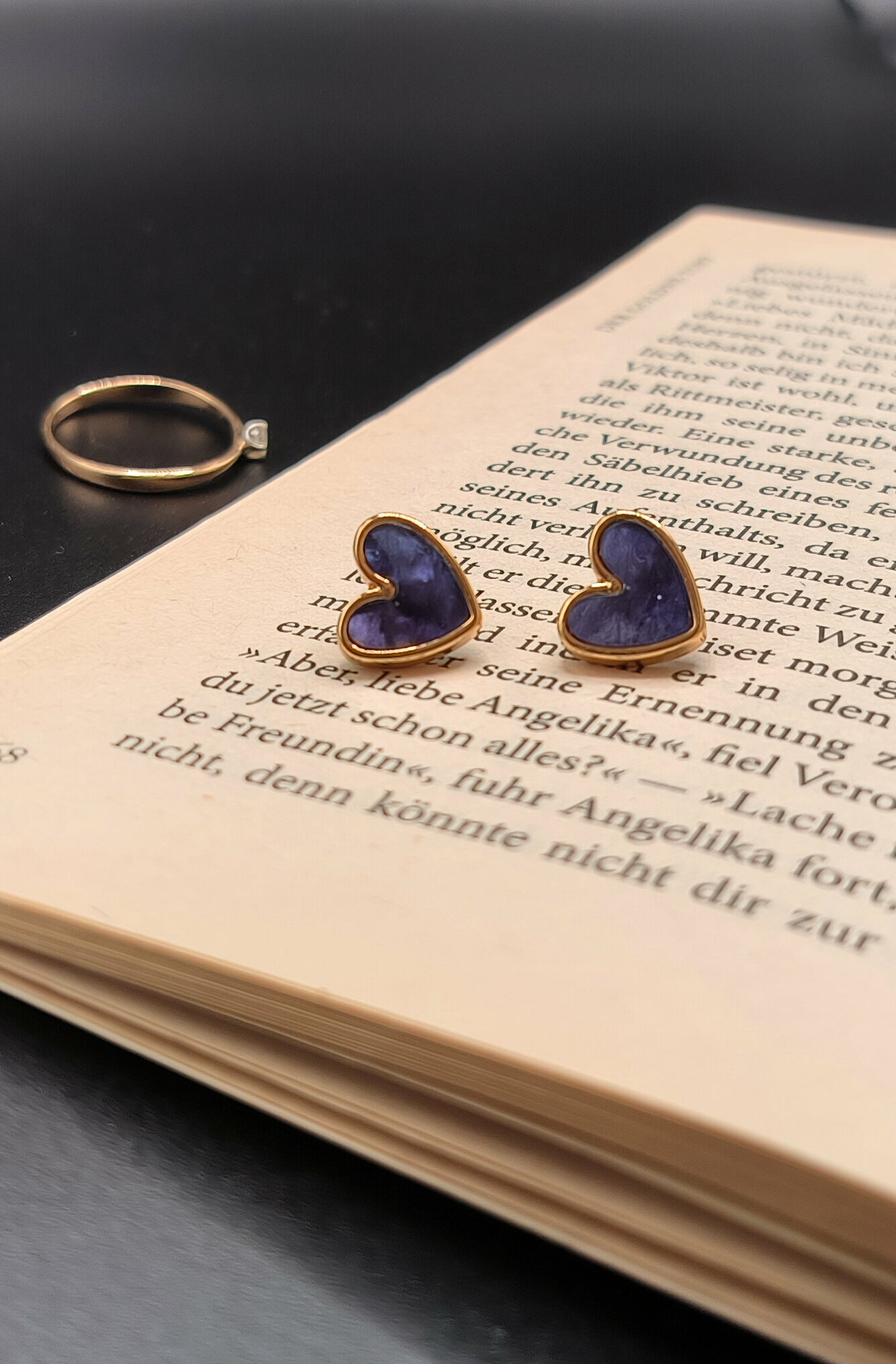 Серьги пусеты, акрил