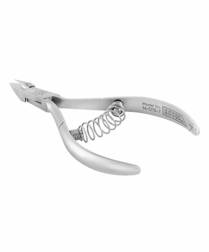 Кусачки для кутикулы Nippon Nippers N-01S-7, ручная заточка, длина режущей кромки 7 мм