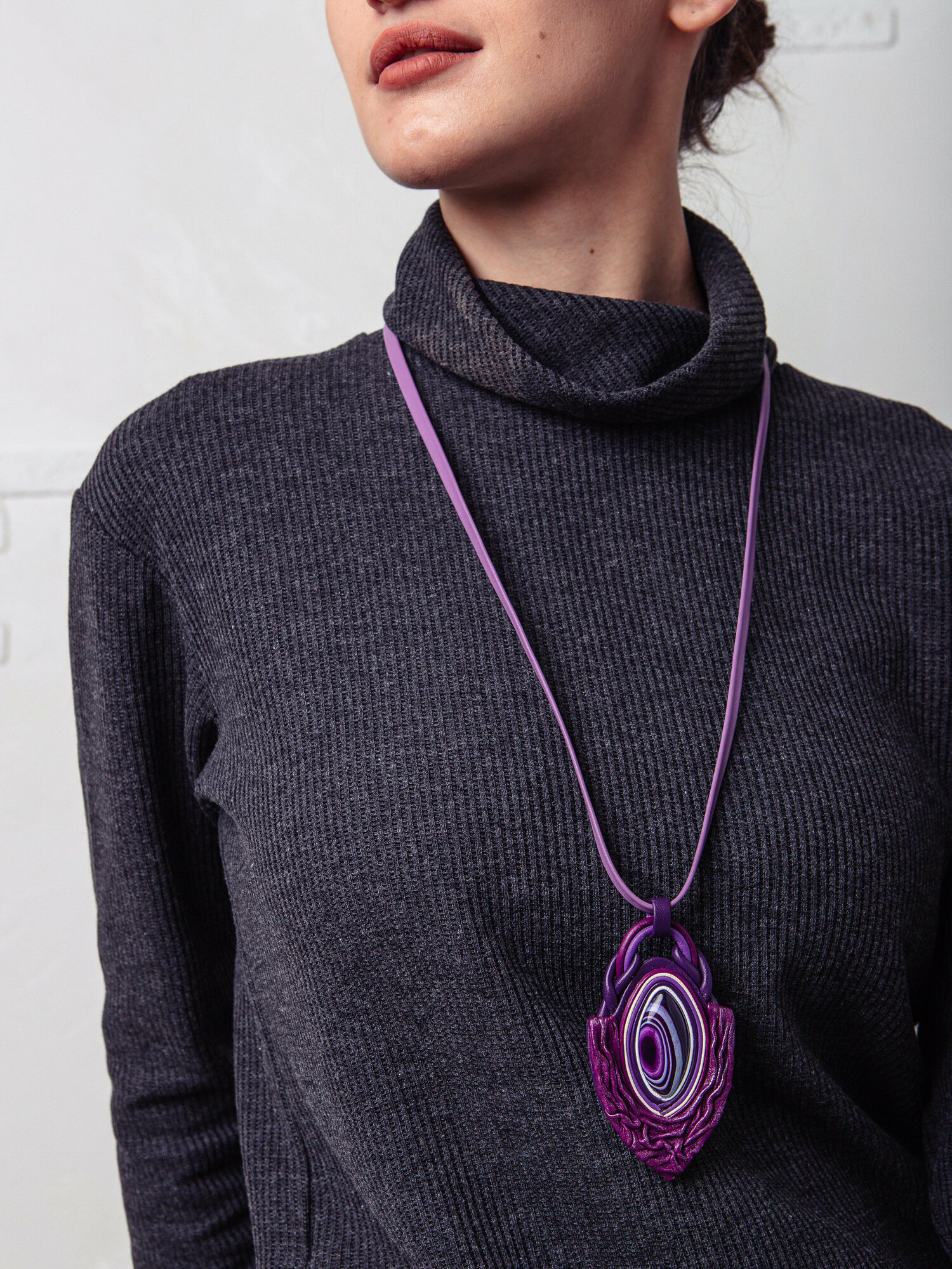 Колье, агат