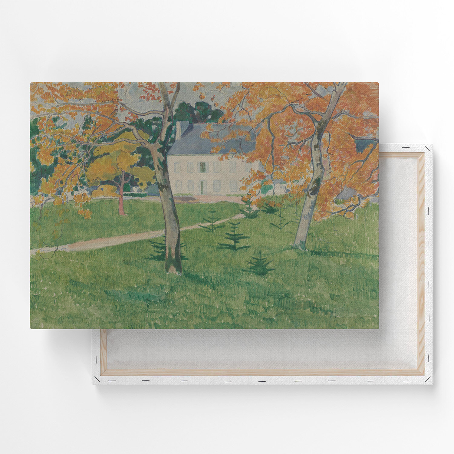 Картина на холсте, репродукция / Эмиль Бернар - House among trees / Размер 30 x 40 см