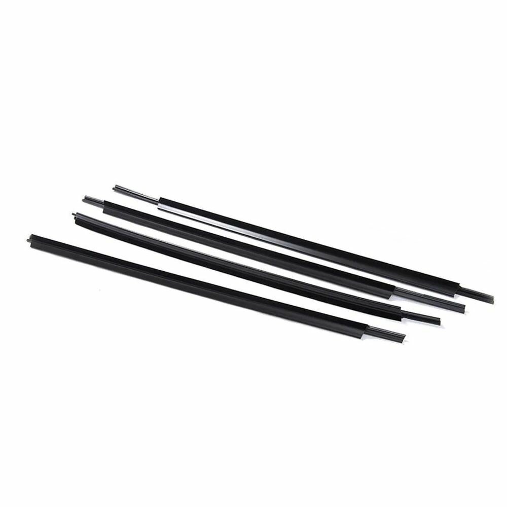 Уплотнители опускного стекла (бархотки) для ВАЗ 1118, 1117 Калина, 2190 Гранта, 2194 нижние наружные комплект 4 шт. арт 11115