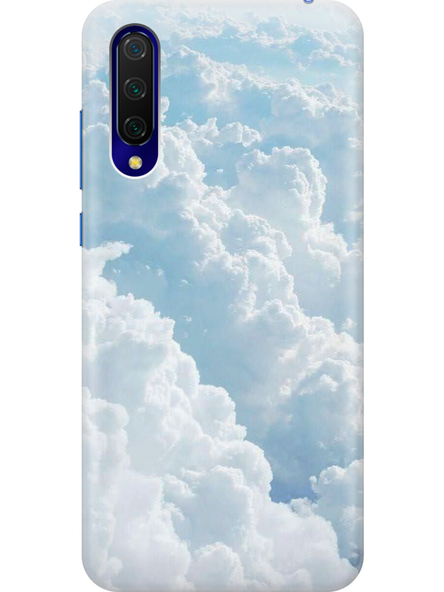 Силиконовый чехол на Xiaomi Mi 9 Lite, CC9, Сяоми Ми 9 Лайт, Ми СС9 с принтом "Кучевые облака"