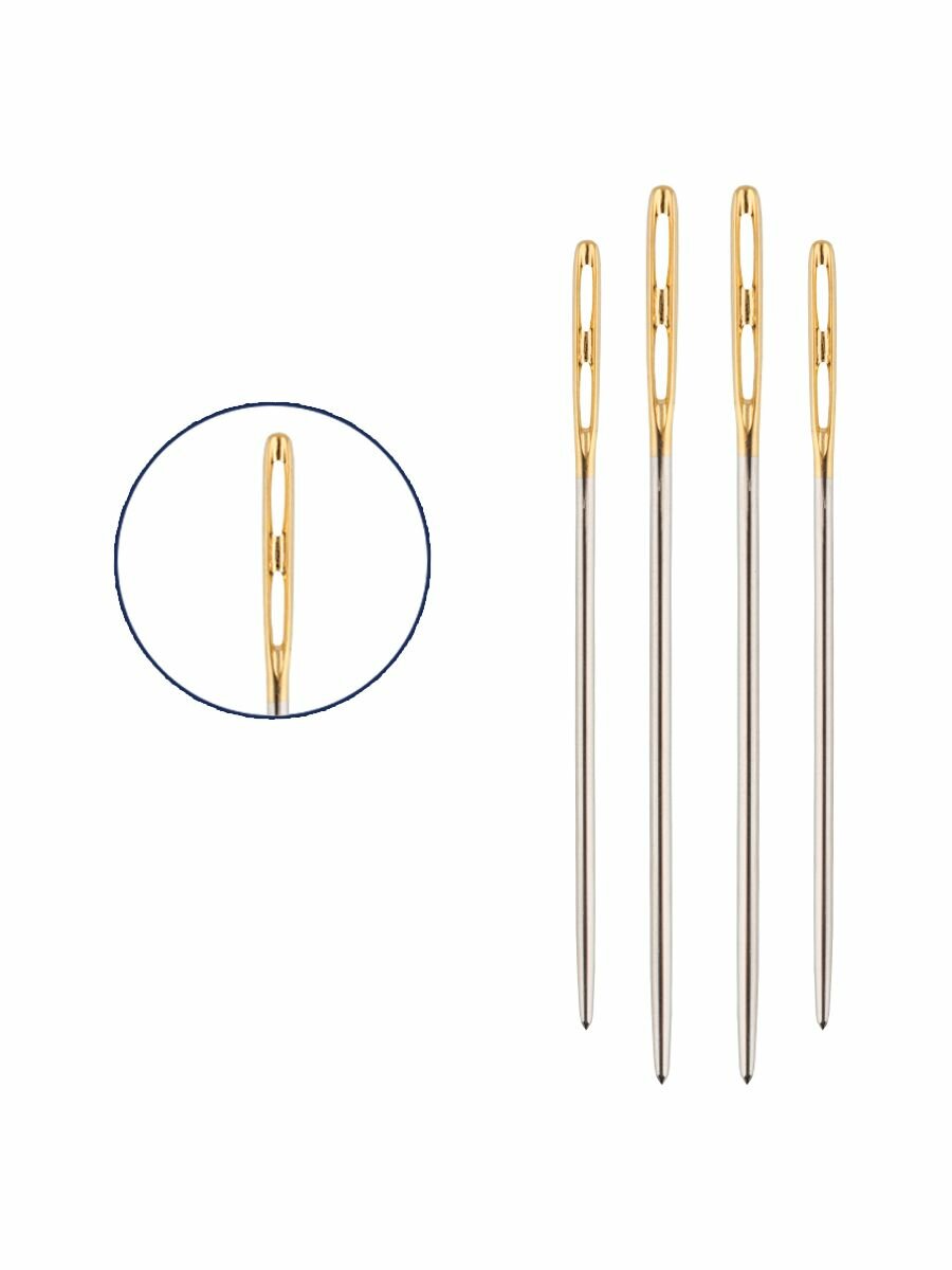 Иглы гобеленовые тупые №22-24 с двойным ушком (8 шт.)