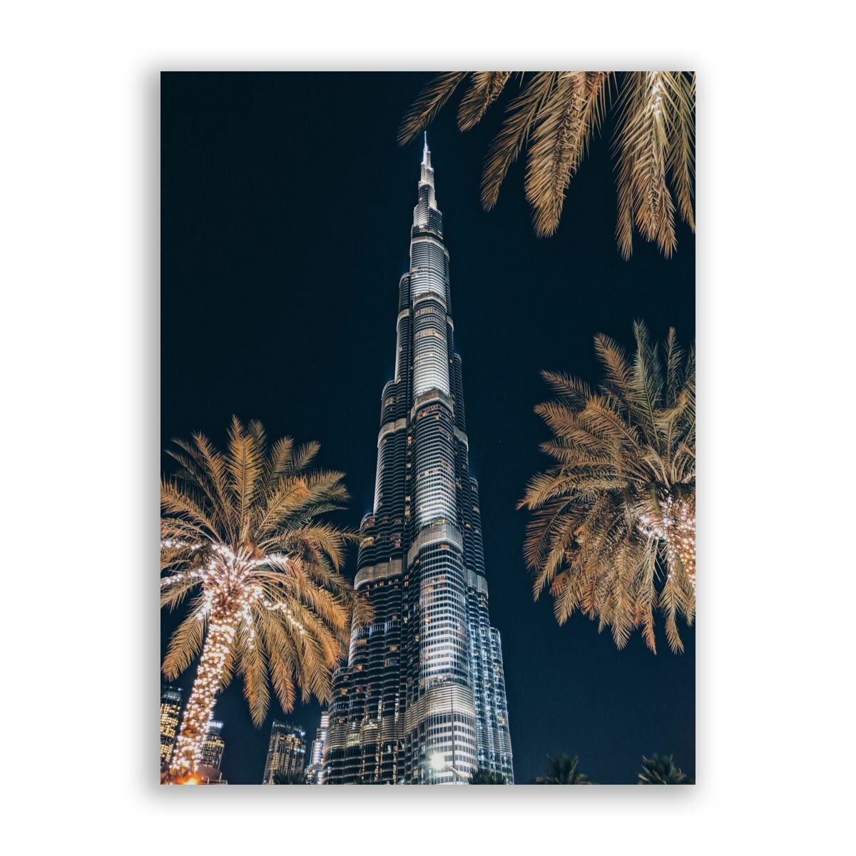 Постер, плакат на бумаге / Дубай - Бурдж-Халифа / Размер 30 x 40 см