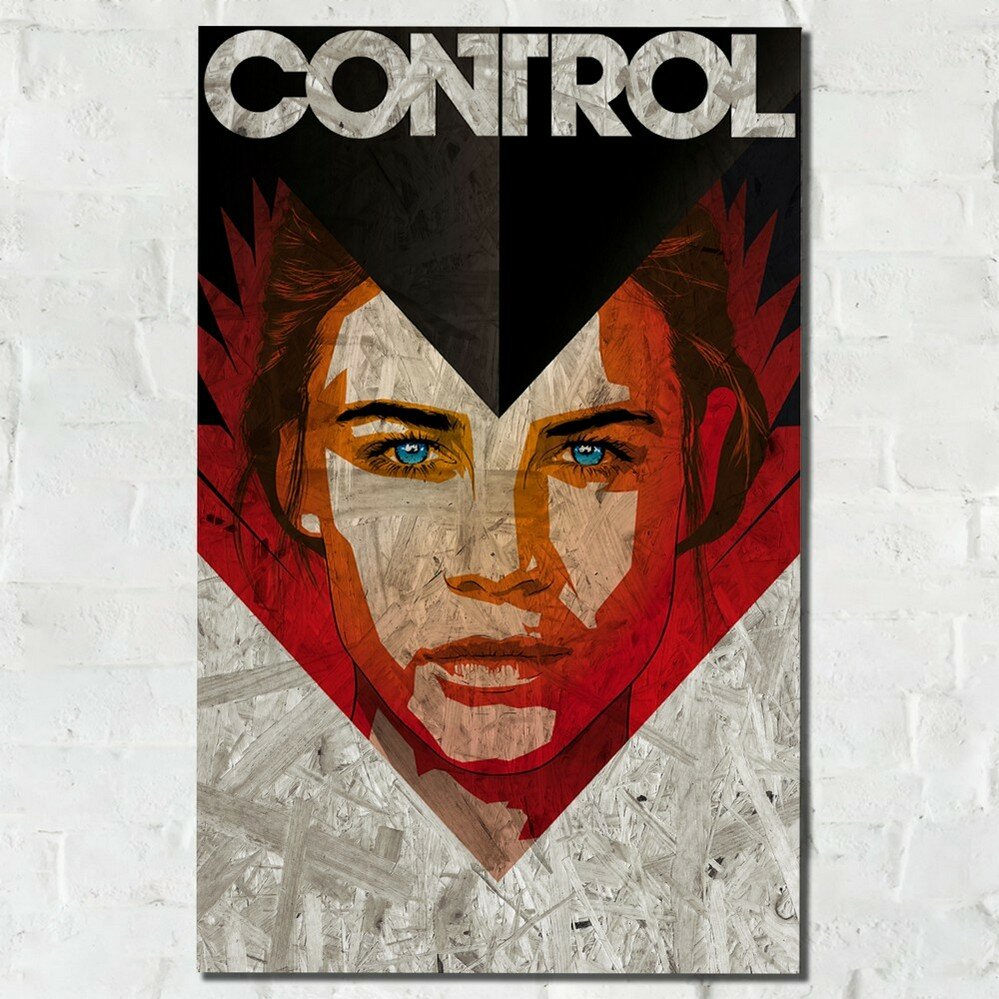 Картина интерьерная на рельефной доске игра Control (Джесси Фейден, PS, PC, XBOX, SWITCH) - 14330 В