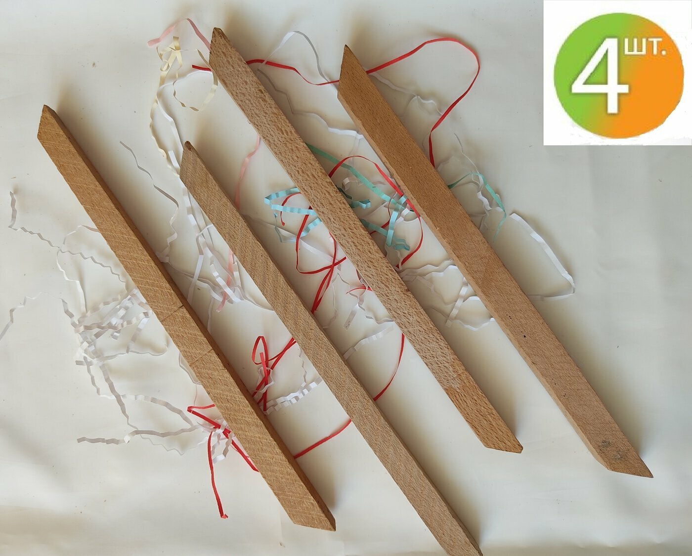 Буковые палочки для творчества, поделок, домиков для мелких животных