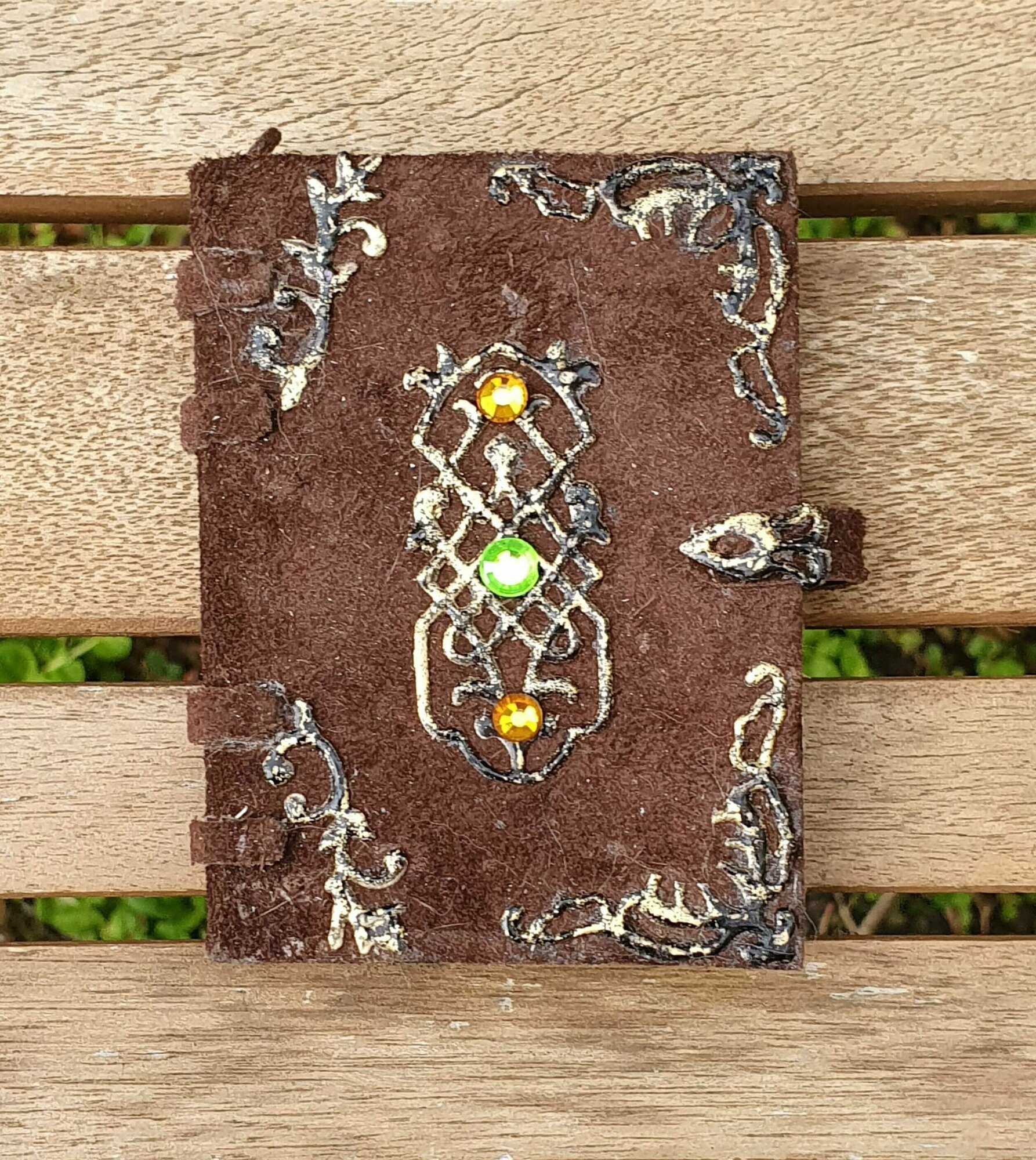 Блокнот Darionka "Магия", А8, 50 листов, Коричневый и золото