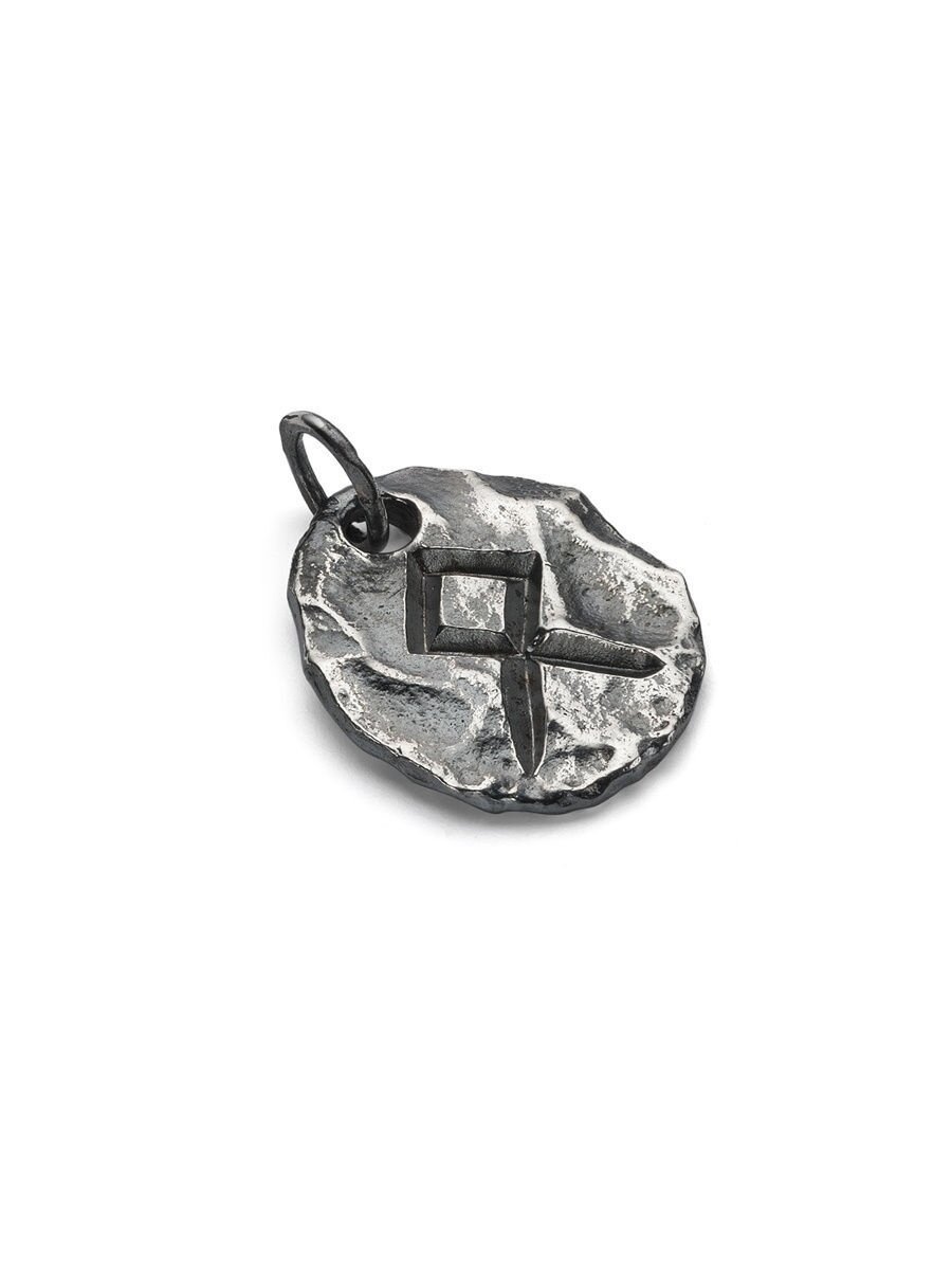 Славянский оберег, подвеска Радианс, серебро, 925 проба, чернение