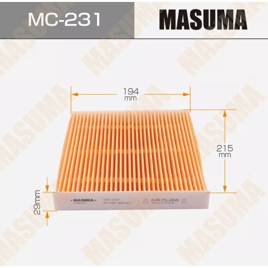 Фильтр салонный Masuma MC-231
