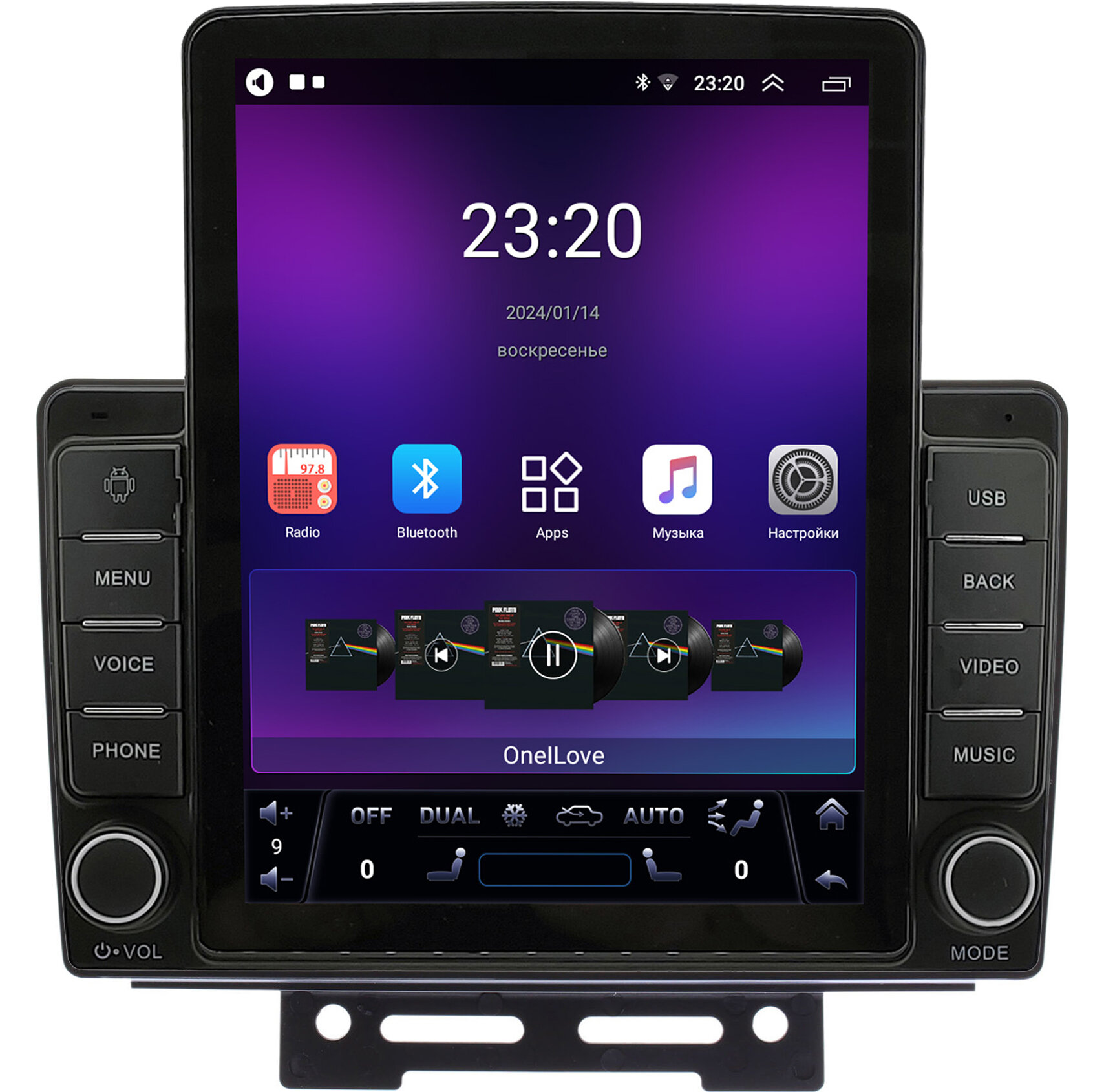 Штатная магнитола Canbox GTR095-9-707 для Geely Emgrand EC7 2016-2019 (тип 1) на Android 10 (QLed, 4/64, DSP, CarPlay)