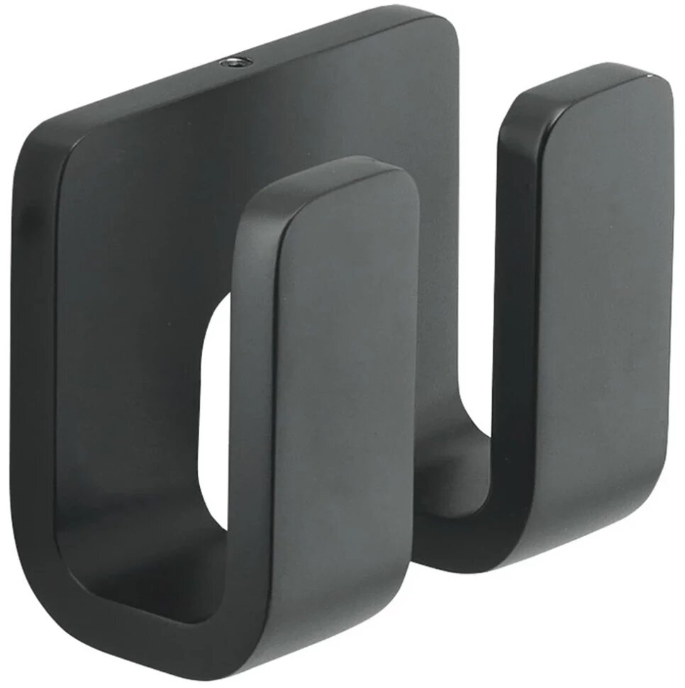 Крючок Gedy Outline 3228(14) двойной, для ванны, черный матовый