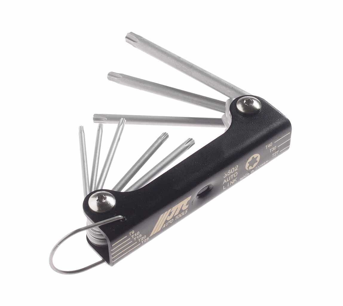 Набор ключей TORX T9-T40 складных 8 предметов JTC, JTC-3502, JTC TOOLS CO, LTD