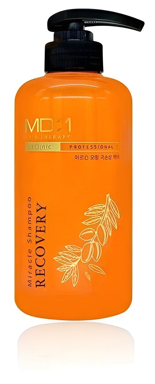 Восстанавливающий шампунь для волос с маслом арганы MD-1 Hair Therapy Miracle Recovery Shampoo, шампунь для ломких и тонких волос с протеинами 500мл. Корея.