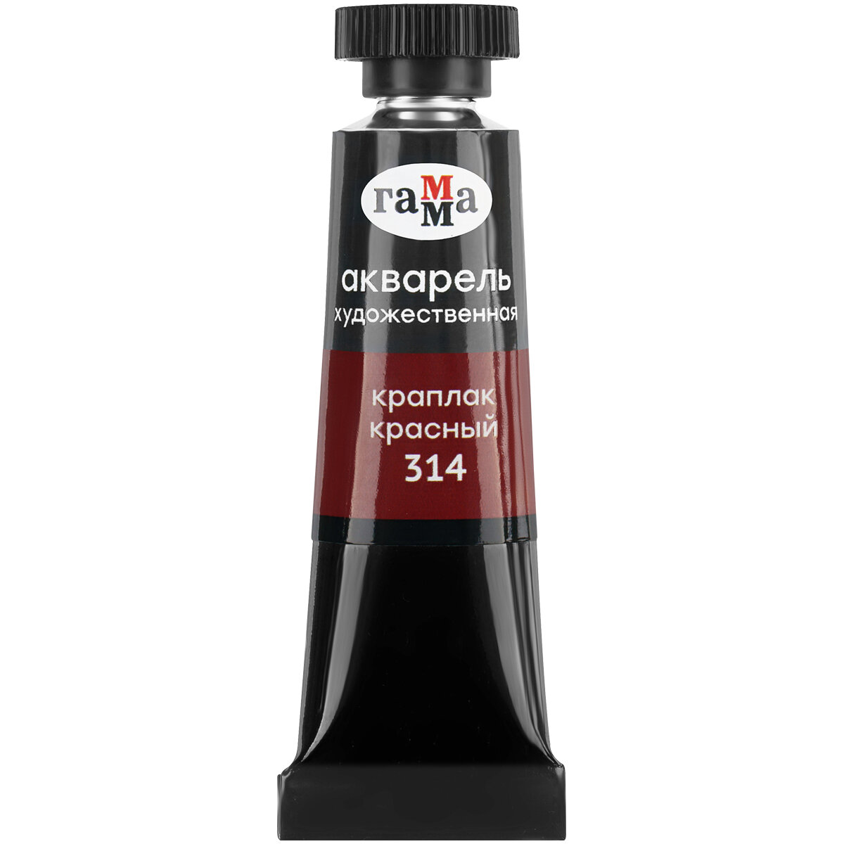 Комплект 3 шт, Акварель художественная Гамма "Старый мастер" краплак красный, 9мл, туба
