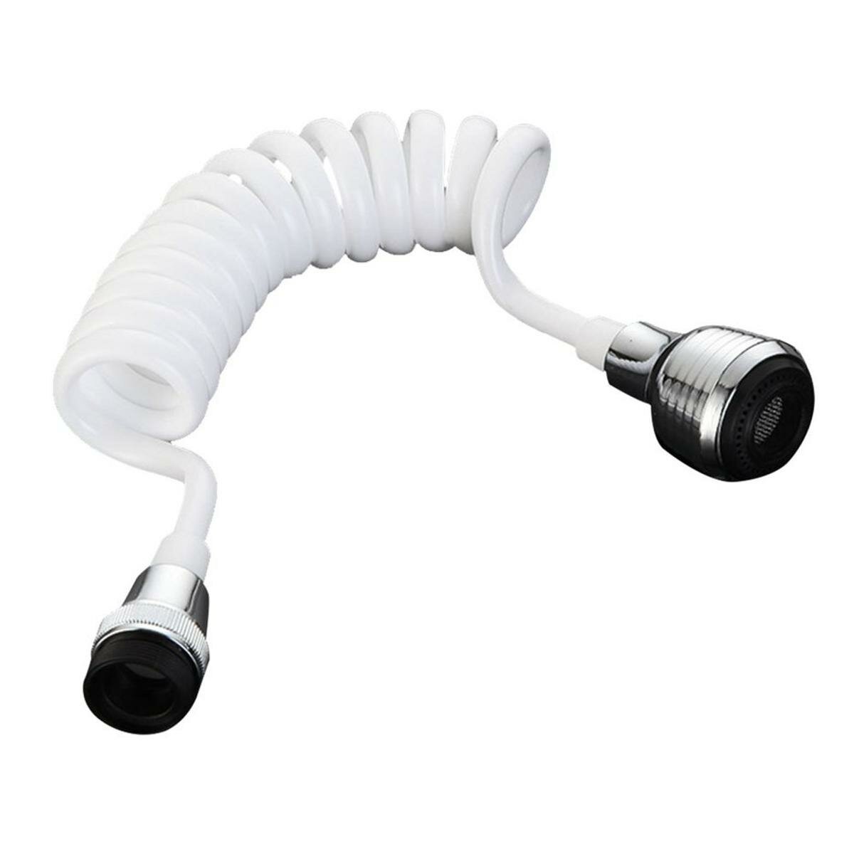 A2744 Удлинитель для кухонного смесителя, длинный шланг, пенящийся смеситель для душа, белый