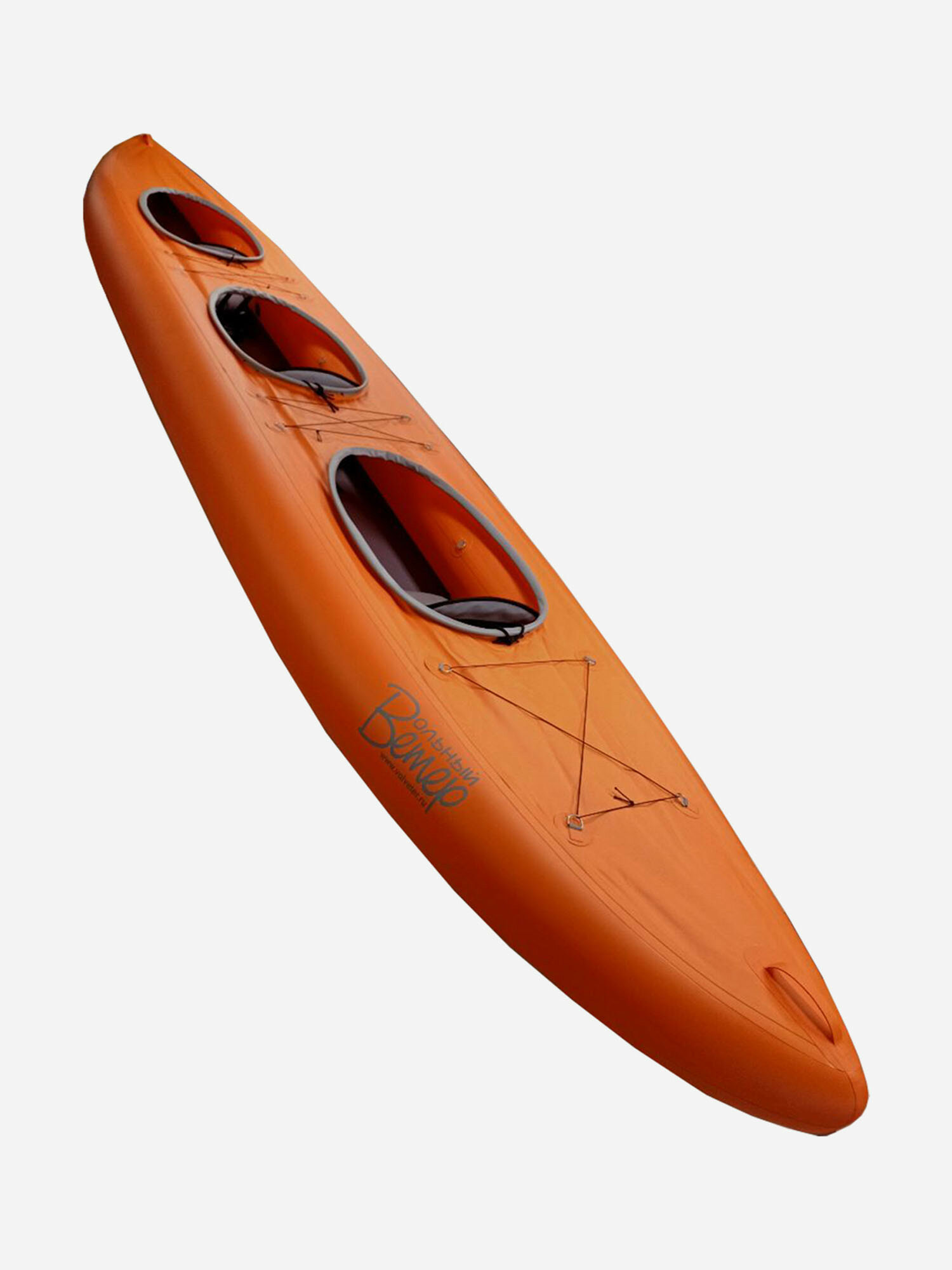 Байдарка Вольный Ветер Ангара 540, трехместная, ПВХ, оранжевая, максимальная грузоподъемность 320 кг