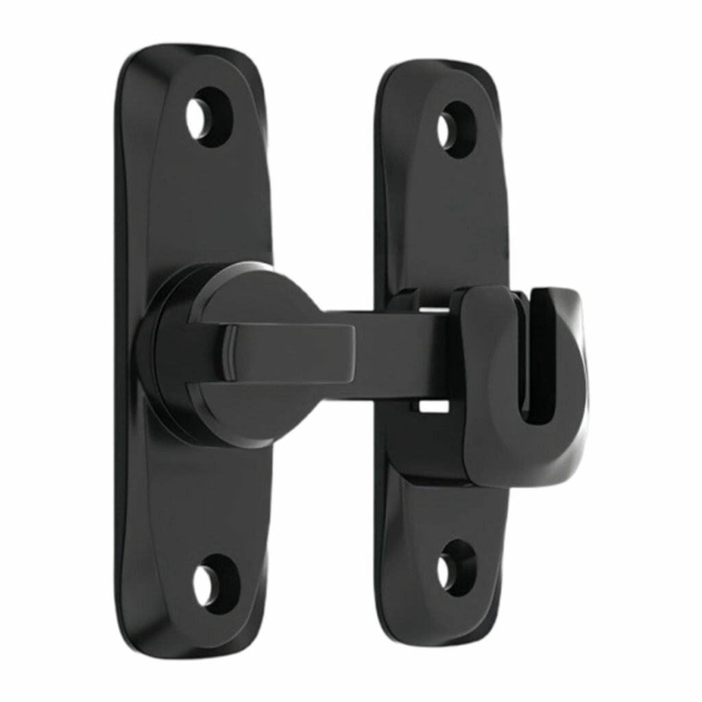 Антивандальная ручка для двери, утолщенный замок для спальни, ванной, арендуемых домов, Черный