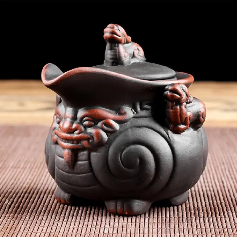 Чайник заварочный NLSLASI, ручной работы, из пурпурной глины