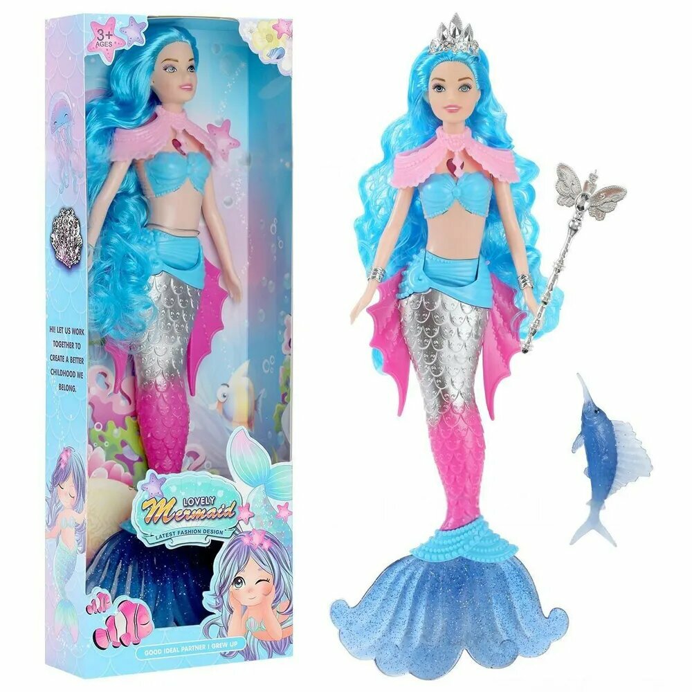 Кукла для девочки, "Русалочка Эмили", русалка, барби