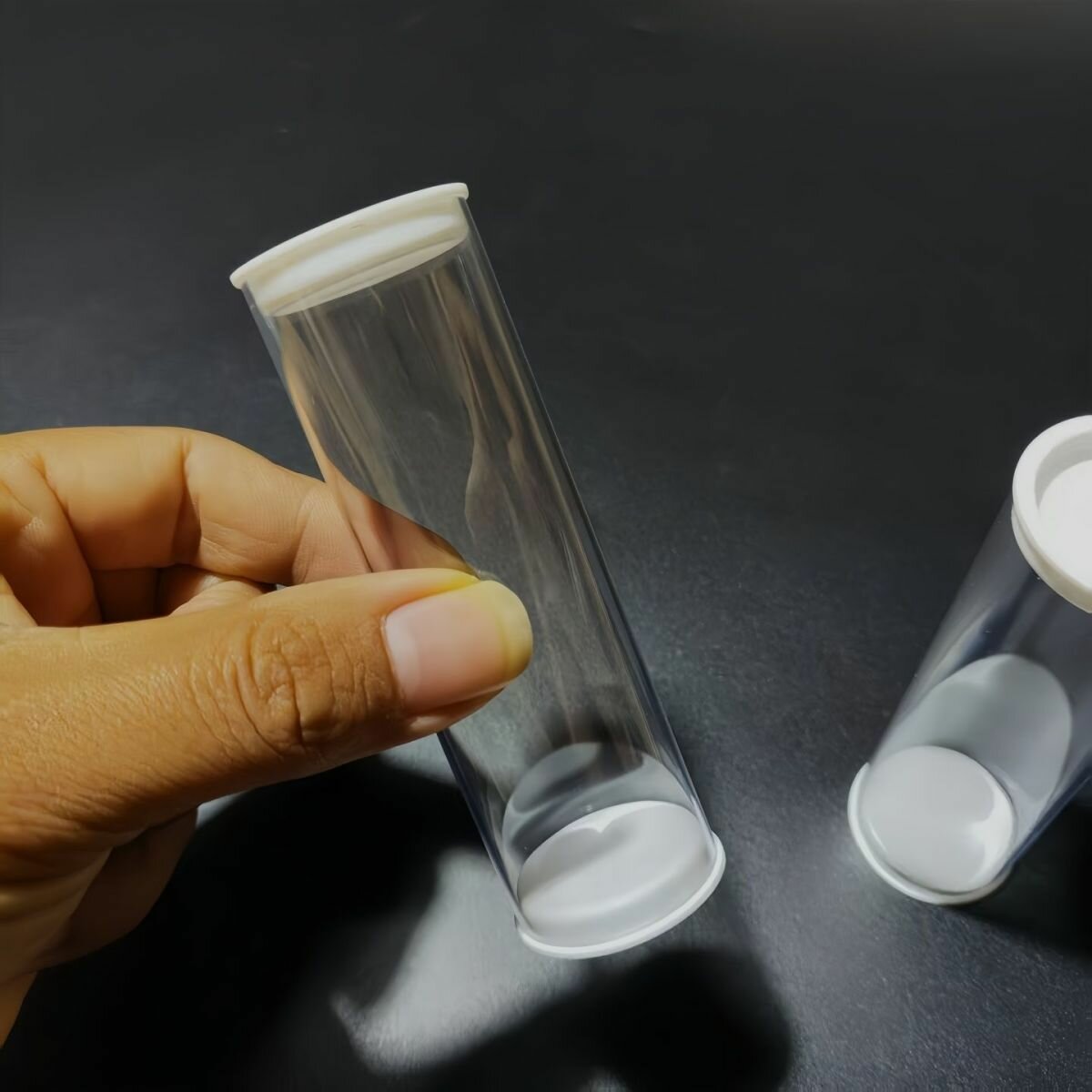 Высокопрозрачная ПК трубка, внешний диаметр 32 мм, внутренний диаметр 30 мм, с крышкой, пластиковая упаковочная трубка, пластиковый цилиндр, настраиваемая резка