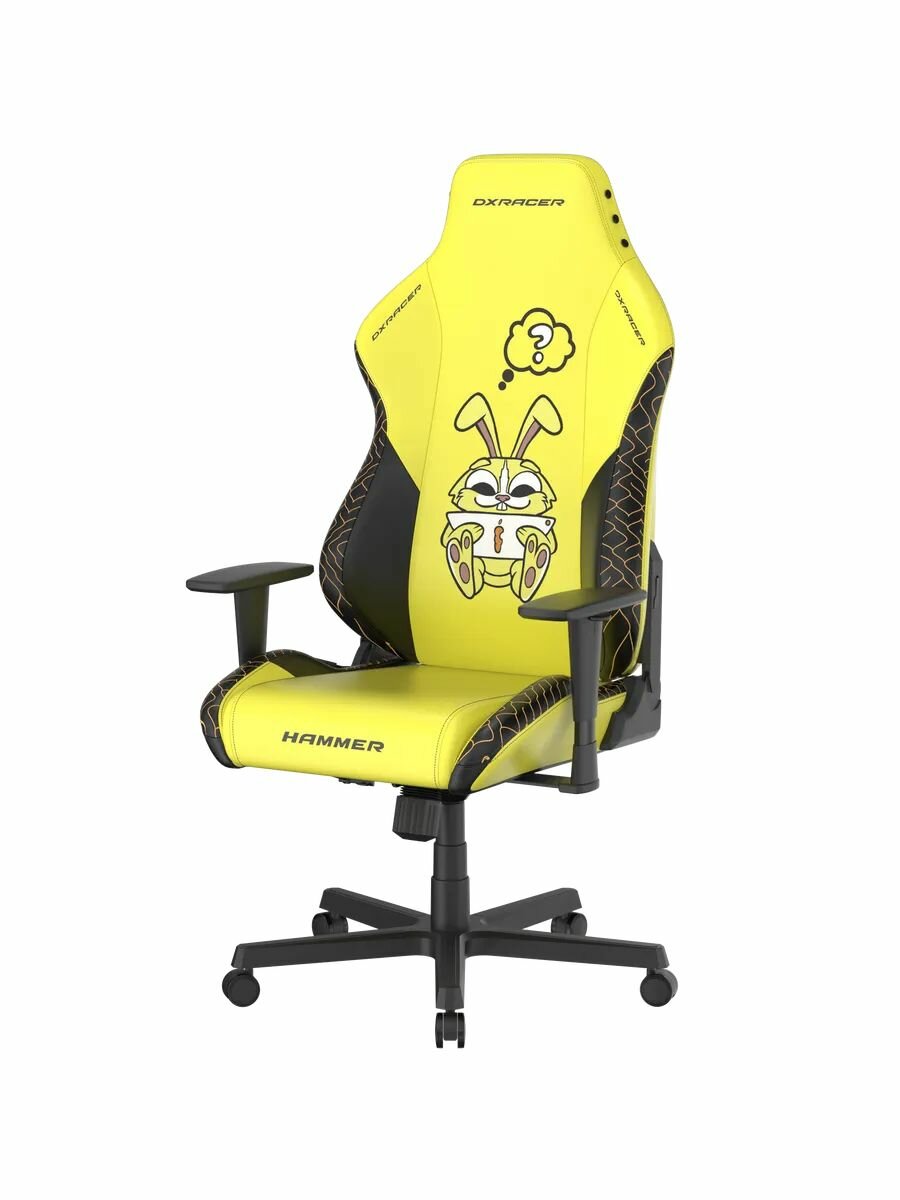 Кресло геймерское DXRacer Hammer GC/LHE23LTA/DINORABBIT, желтый