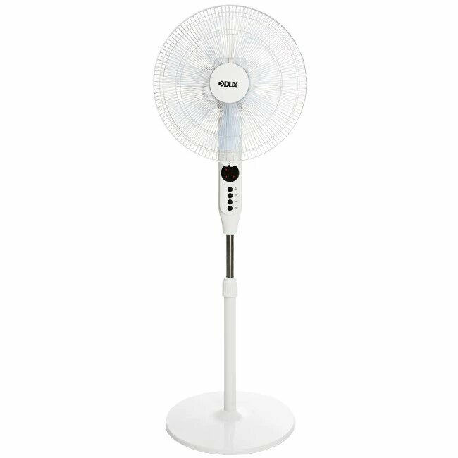 Вентилятор DUX 60-0221 белый, 3 скорости, пульт ДУ, напольный, 50 Вт, скоростей - 3 шт