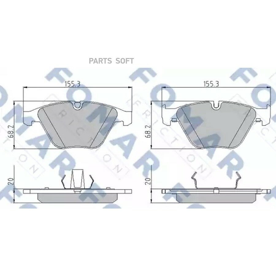 Fo 922681 колодки дисковые передние!\ bmw e65/e66 3.5i/4.5i/3.0d/4.0d 01>
