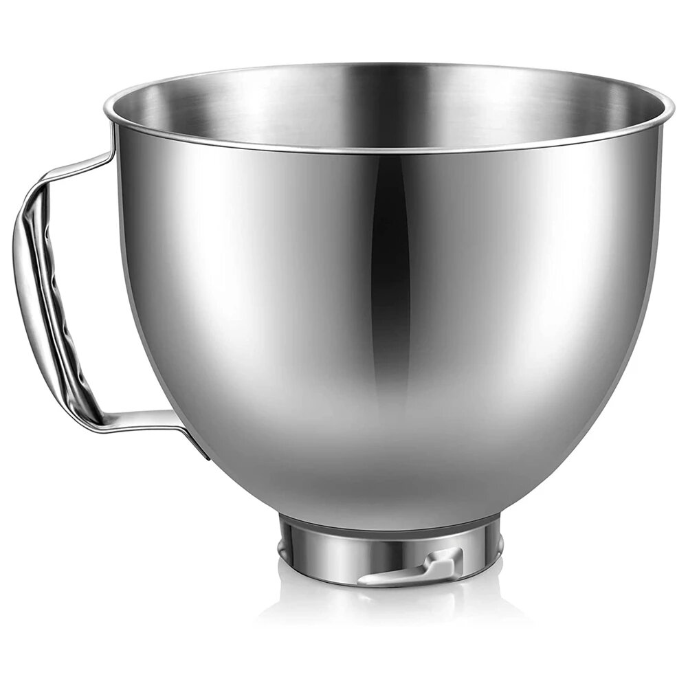 Чаша из нержавеющей стали для миксера KitchenAid на 4,5–5 литров с наклонной головкой, для чаши миксера KitchenAid, можно мыть в посудомоечной машине A52Q