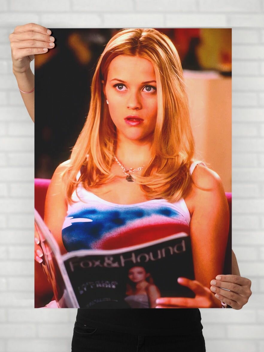 Плакат на стену для интерьера Блондинка в законе (Legally Blonde - Эль Вудс 11) - Постер по фильму кино формата А1 (60x84 см)