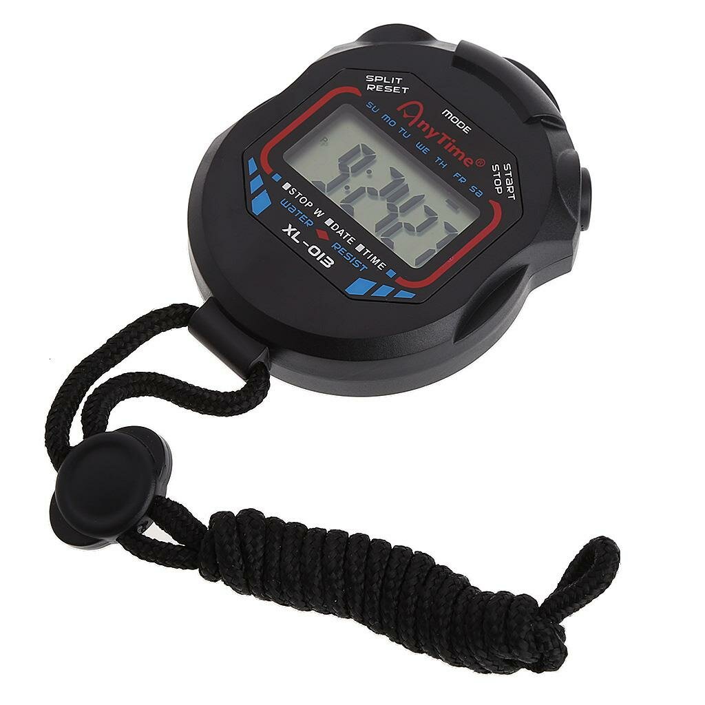 Ручной хронометр LCD, Черный