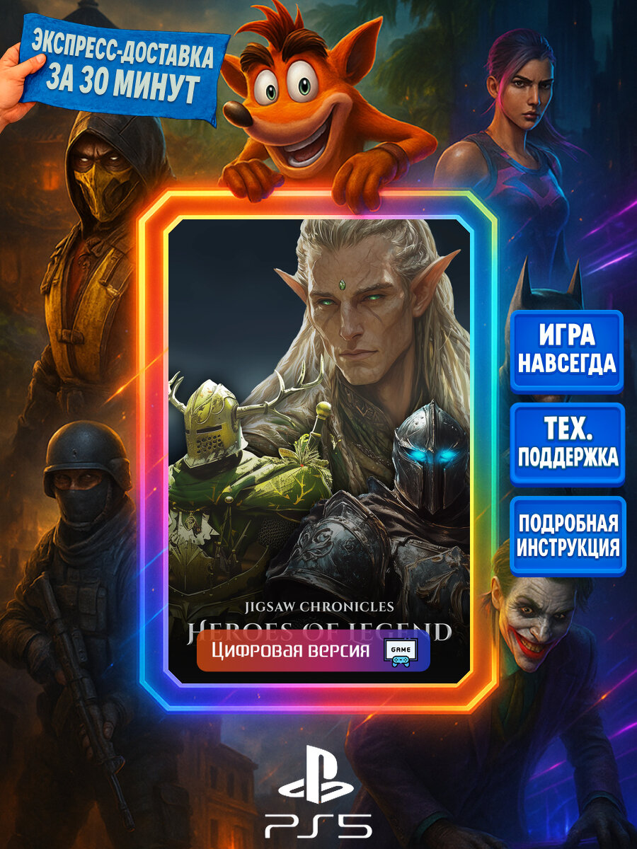 JIGSAW CHRONICLES: Heroes of Legend PS5 | Моментальная доставка | Английский язык | Головоломки