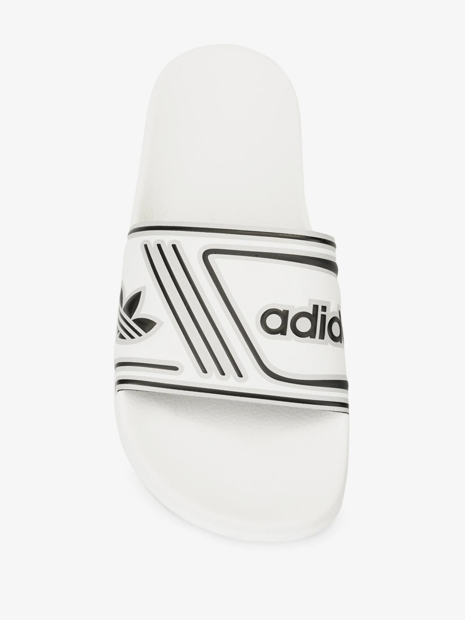 Шлёпанцы adidas, размер 4 US, бежевый/белый — фото 1