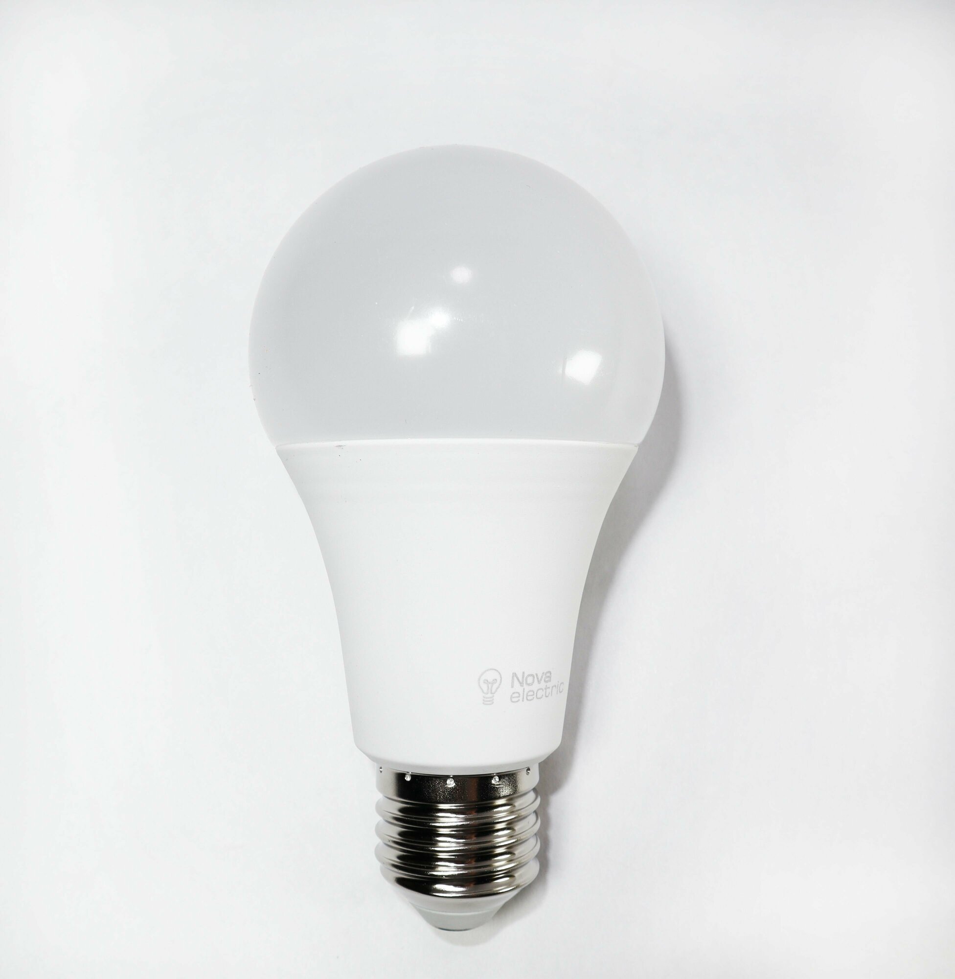 Лампа Nova Electric N-200062, 20 Вт, E27, 4200 К, матовая, груша, 1450 Лм