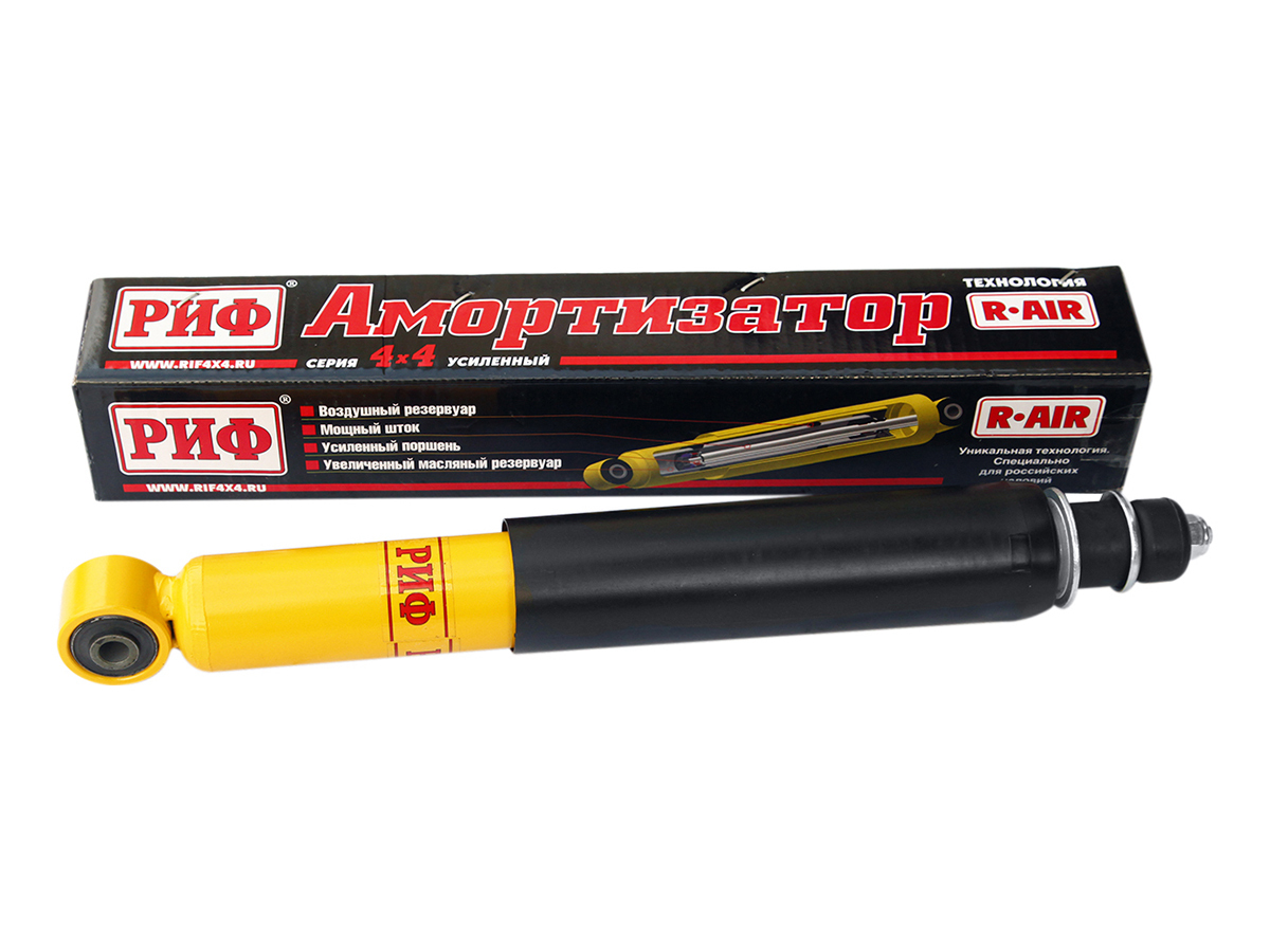 Амортизатор РИФ задний Ssang Yong Rexton 2 усиленный штатный и лифт 0-30 мм