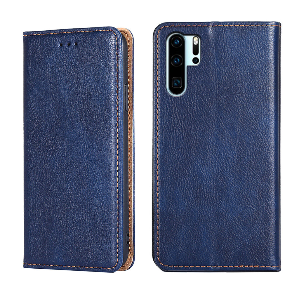 Чехол-книжка MyPads для Huawei P30 Pro / Хуавей P30 Про,(синий)