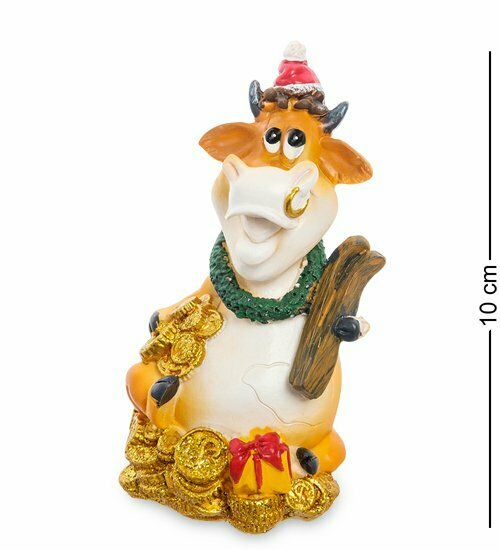 Фигурка Новогодний Бык 10 см AF-1014/4 113-906629
