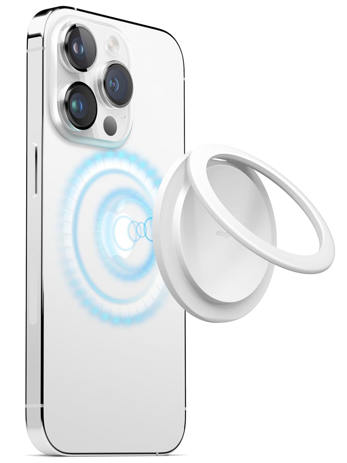 Elago кольцо-держатель MagSafe Metal Ring Holder White