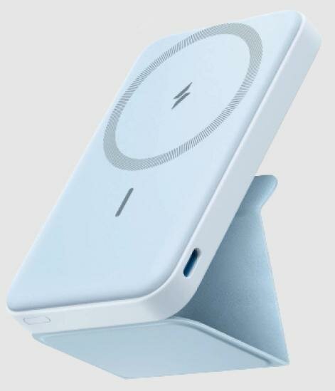 Беспроводное зарядное устройство ANKER Power Core Mag-Go 5000 Голубой