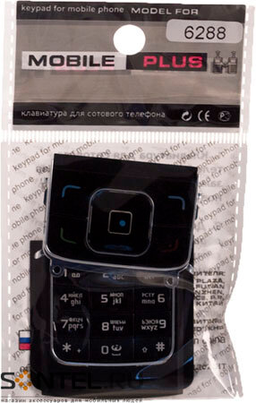 Клавиатура русская для Nokia 6288 черный