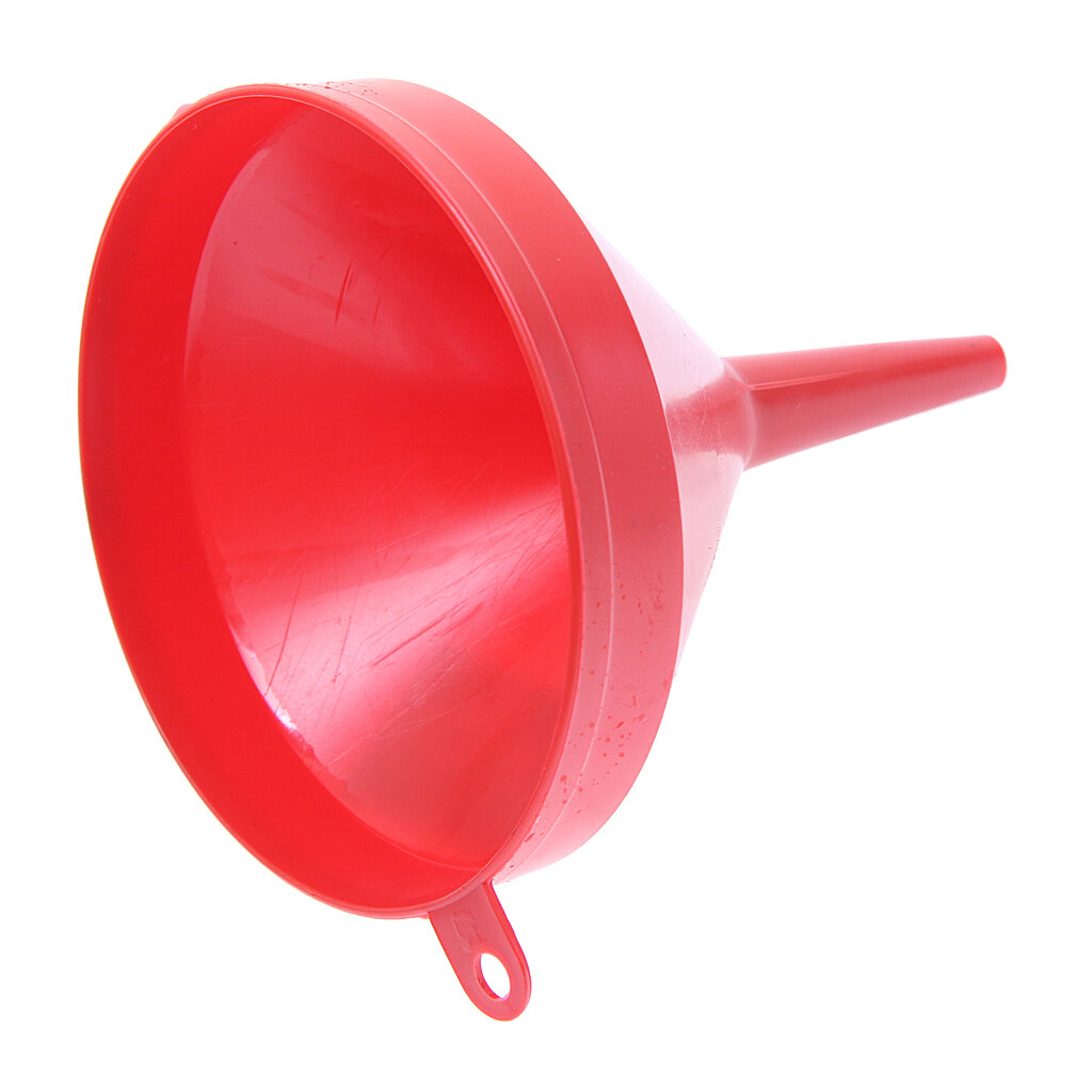 Воронка 160мм пластиковая (прямой слив) красная FIT