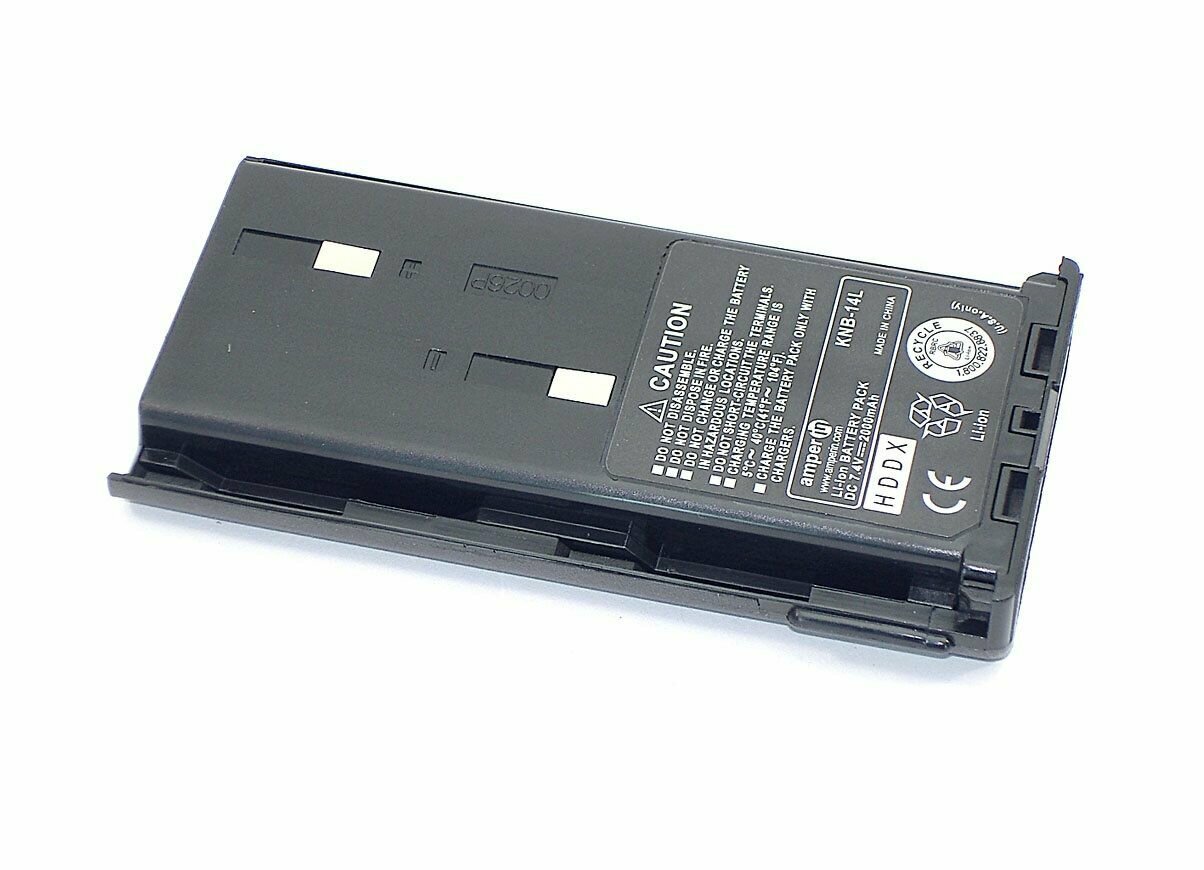 Аккумулятор Amperin для Kenwood TK-260 TK-360 TK-2100 (KNB-15) Li-ion 2000mAh 7.4V, код 079177