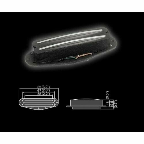Звукосниматель Belcat магнитный, сингл, нековый, черный (BHS-95ANeck-BK)