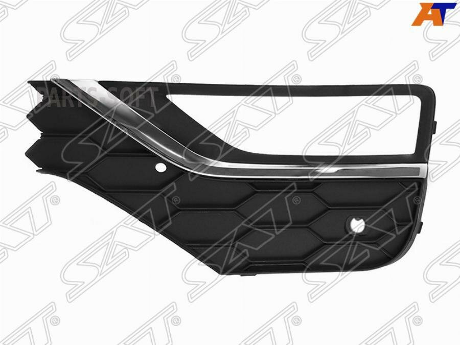 Оправа ПТФ Volkswagen Amarok 16-20 (Слева/ Под сонары(парктроники)/ Под молдинг(и)) Sat арт. ST-VWA1-219-C2