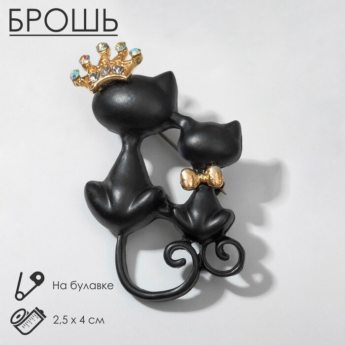 Брошь, стразы, эмаль