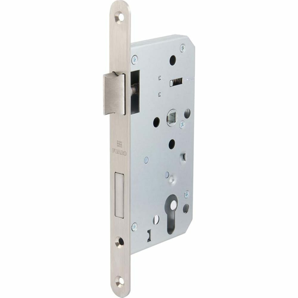Врезной замок FUARO DD. INOX/C-55.72 45011 антивандальная конструкция, влагозащищённая защелка, уличное применение