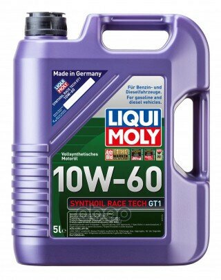 LIQUI MOLY Масло Моторное Синтетическое Race Tech Gt1 10W-60 5Л