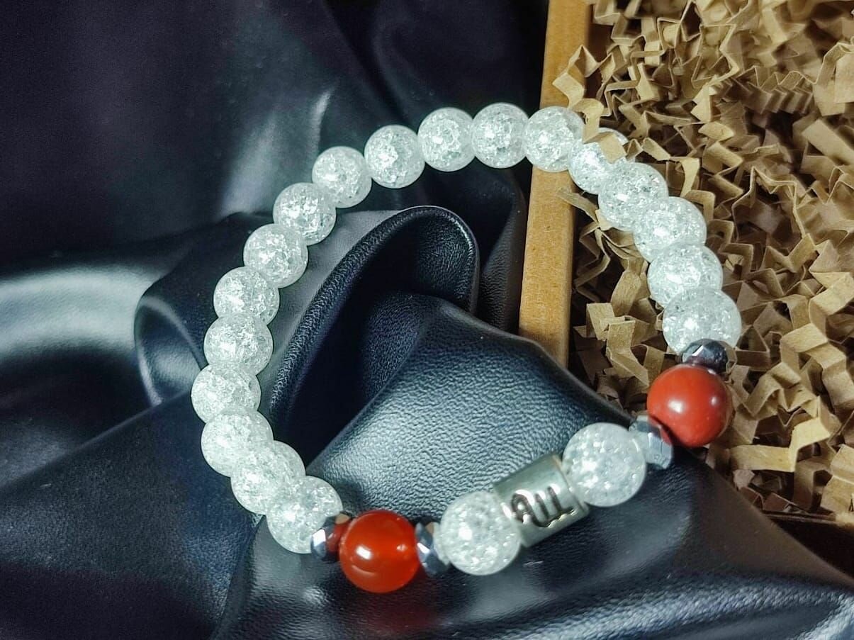 Браслет, сердолик, яшма