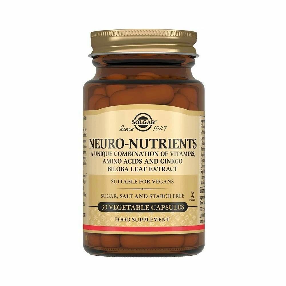 Витамины Solgar "Neuro-Nutrients", против стресса и тревоги, 30 капсул