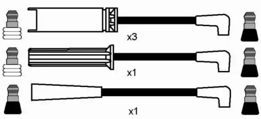 NGK-NTK 2996 Комплект в/в проводов RC-DW1201 ()